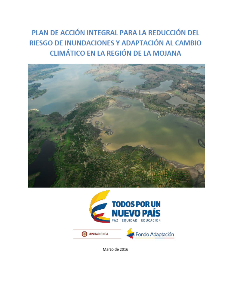 2016_Fondo Adaptacion_Mojana_Plan accion integral | PDF | Colombia | Dique