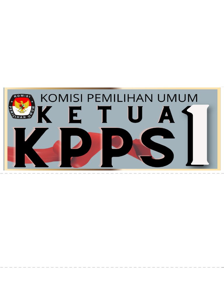 Papan Nama Segitiga TPS Pemilihan Umum 2024 | PDF