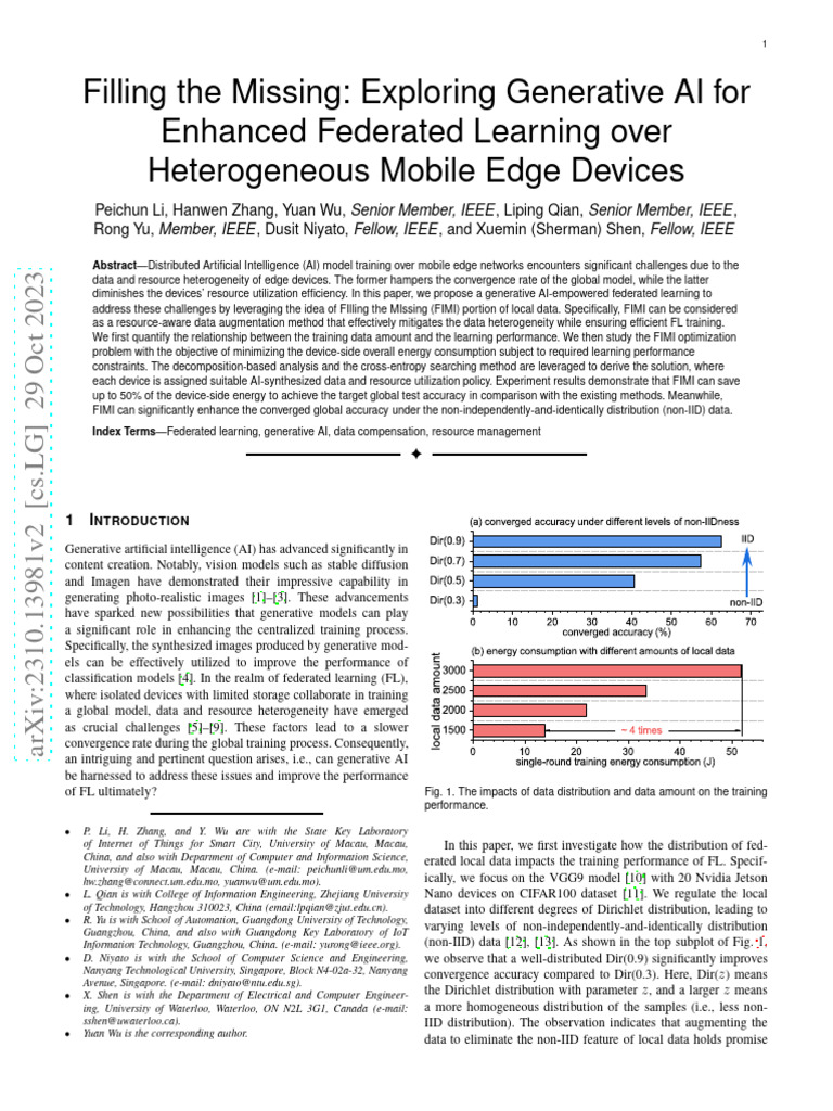 Filling The Missing: Exploring Generative AI For Enhanced Federated Learning Over Heterogeneous ...