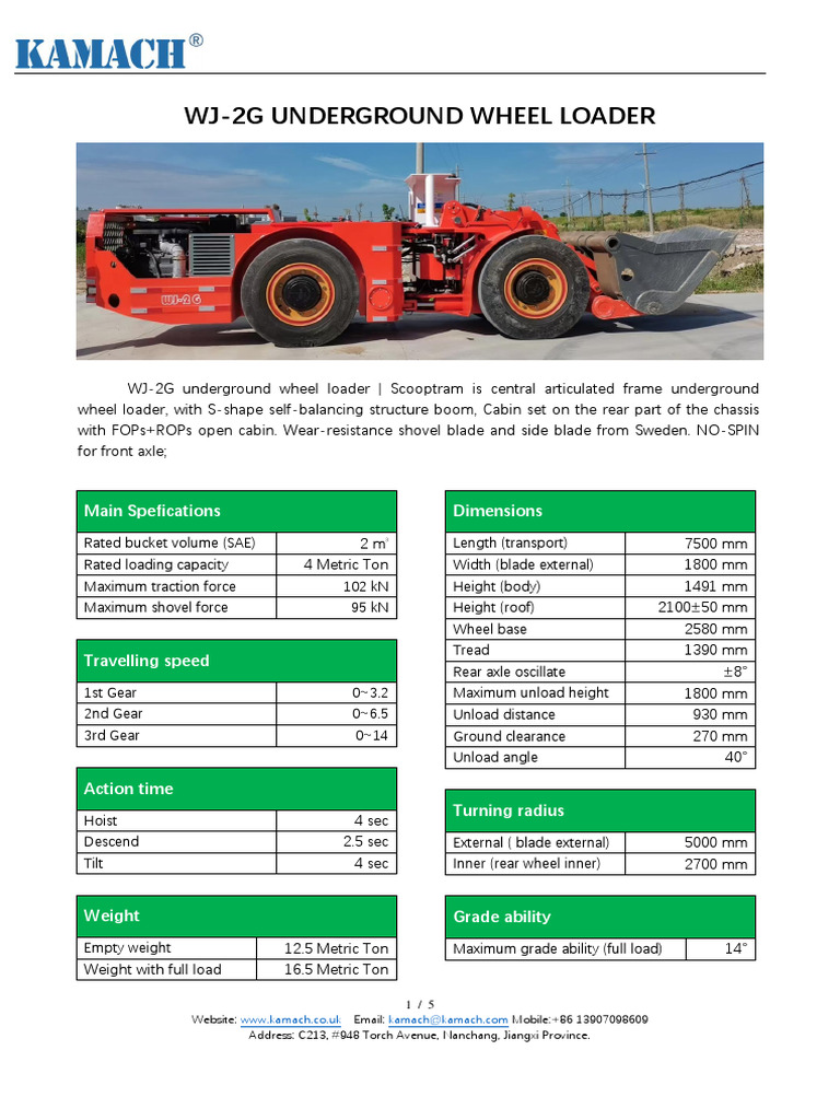 WJ-2G UG Production Loader (EN) | Download Free PDF | Engines | Brake