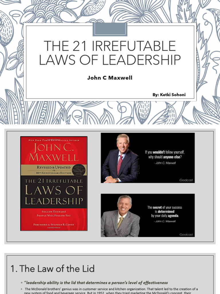 Leadership Laws for Aspiring Leaders | PDF | Leadership | Mc Donald's