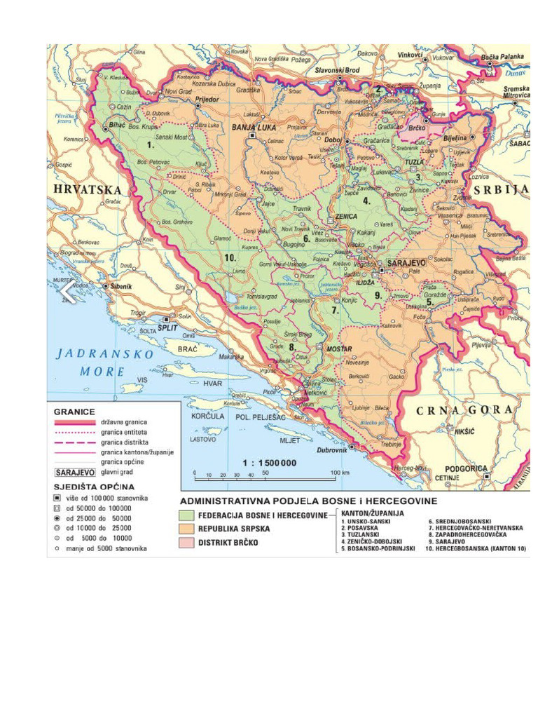 BiH Karta | PDF