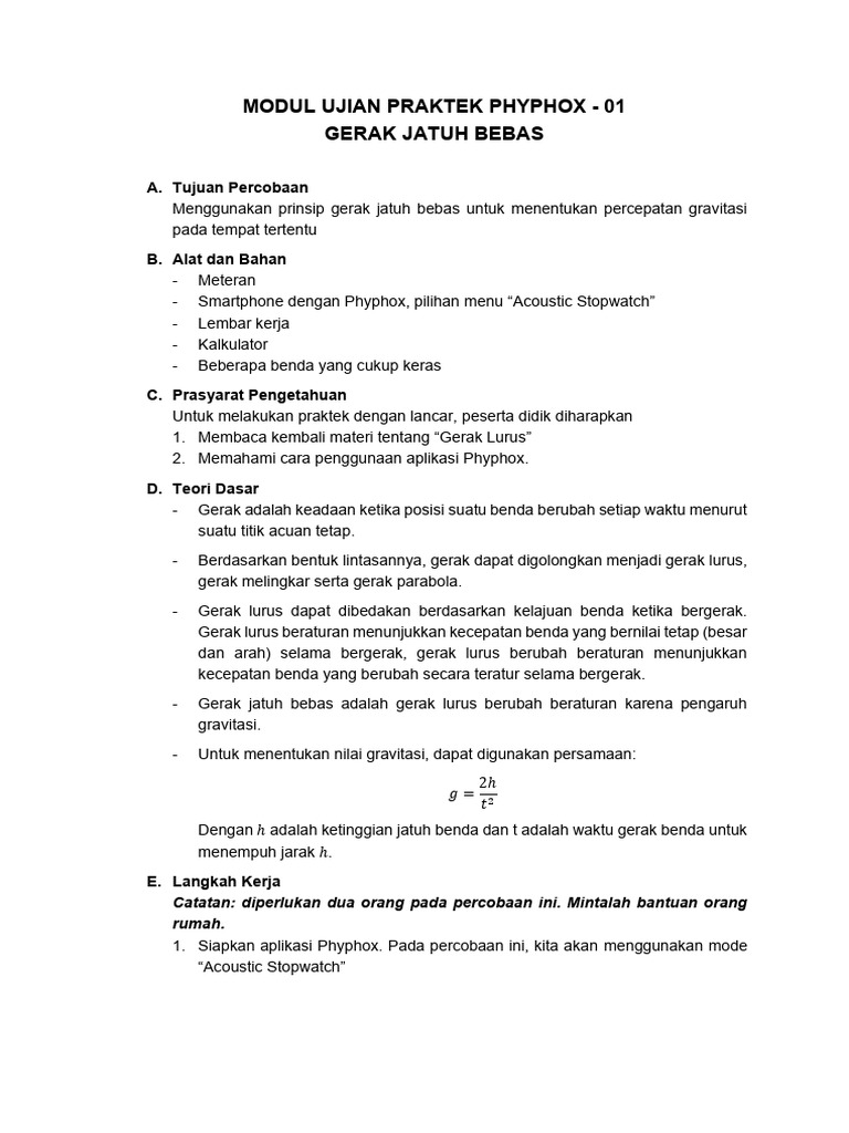 Modul Ujian Praktek Kelas XII IPA SMA Talenta 2023 2024 | PDF ...