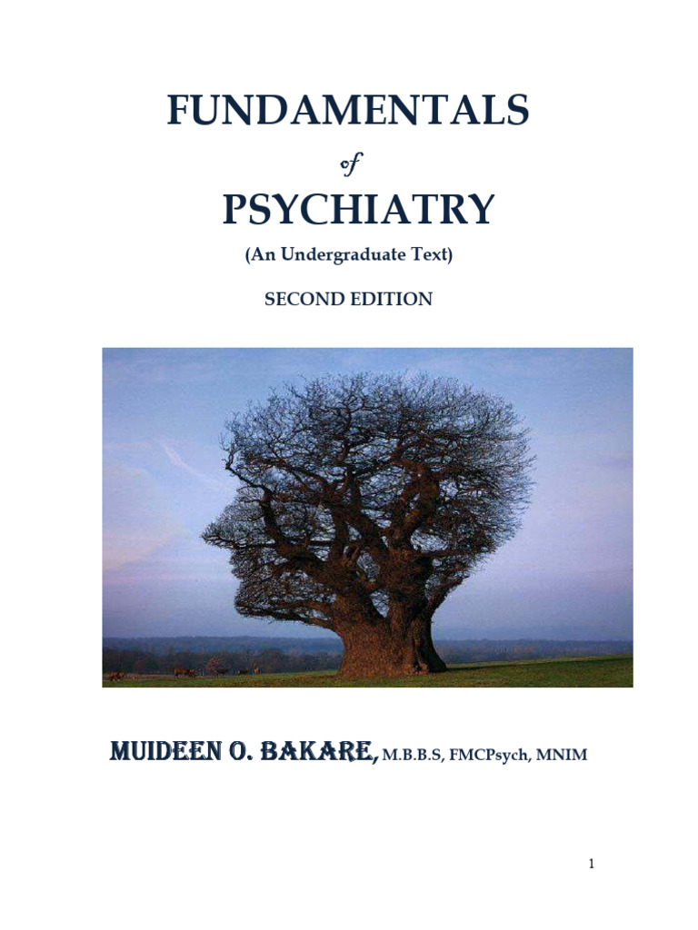 Fundamentals of Psychiatry An Undergraduate Text 2nd Edition | Download ...