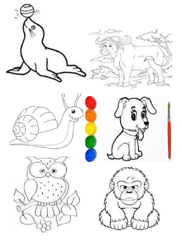 Animales para Colorear | PDF