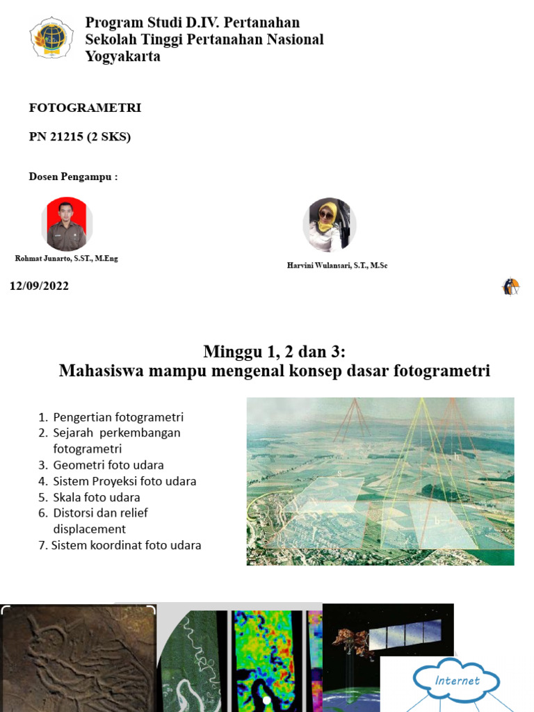 01 - Pengantar MK Fotogrametri | PDF