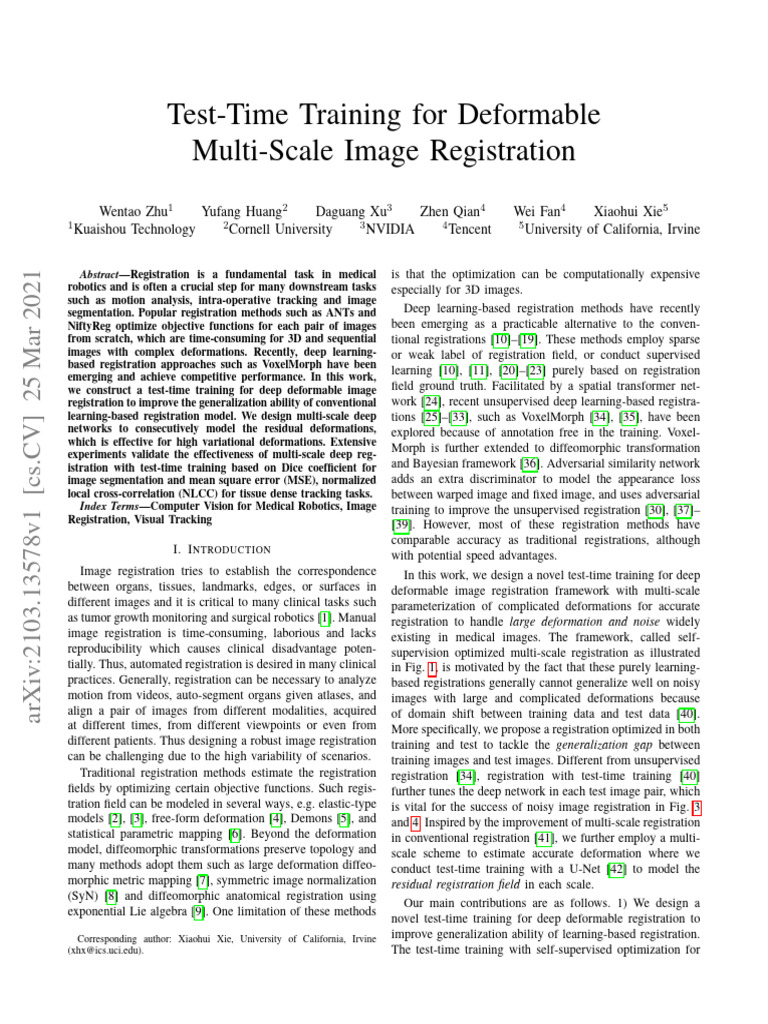 2103.13578v1 Test-Time Training for Deformable Multi-Scale Image ... 2103.13578v1 Test-Time Training for Deformable Multi-Scale Image ...