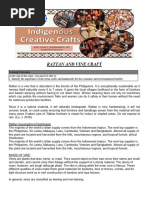 Indigenous Creative Crafts - Module 3 | PDF | Basket Weaving | Weaving