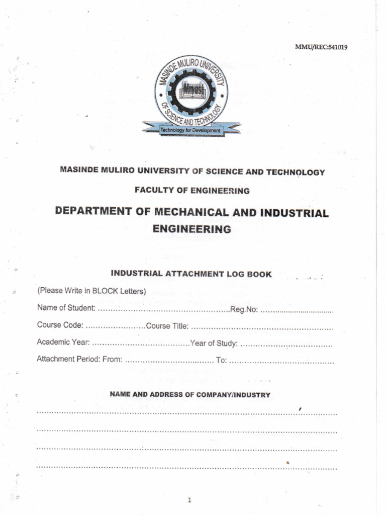 Attachment Log Book | PDF