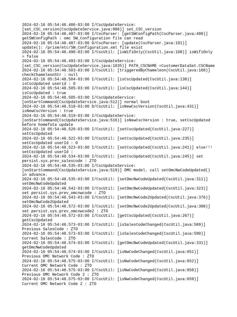 Home Fota Update Log | PDF | Computer Engineering | Software Engineering