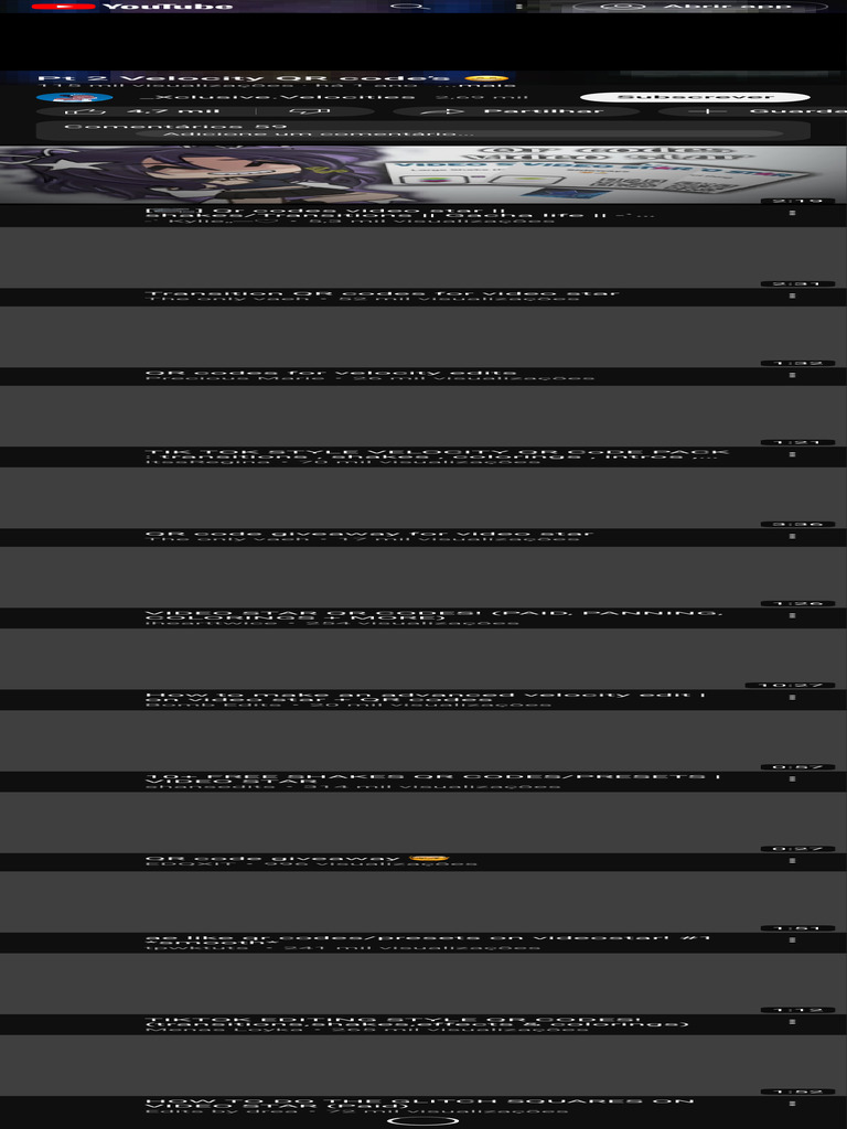 PT 2 Velocity QR Code's ? - YouTube 2 | PDF