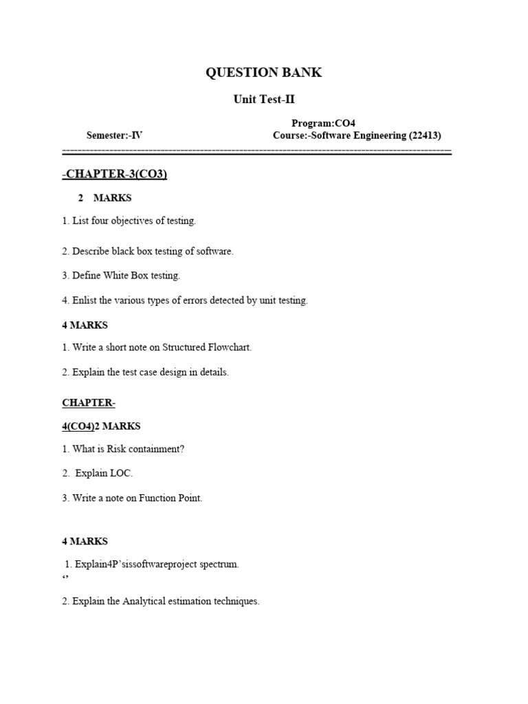 Sen Question Bank | PDF