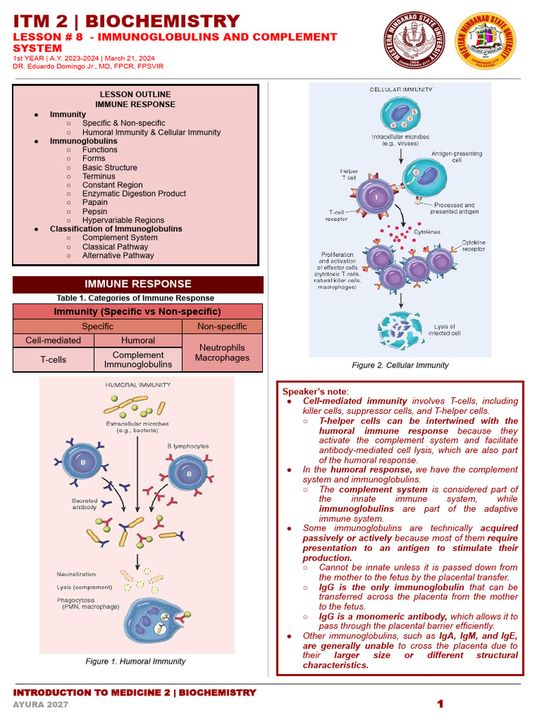 L8 - Complement System | PDF | Antibody | Immunology