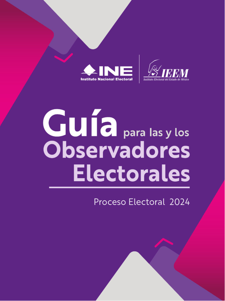 Guía del Proceso Electoral 2024 | PDF | Elecciones | Eventos políticos