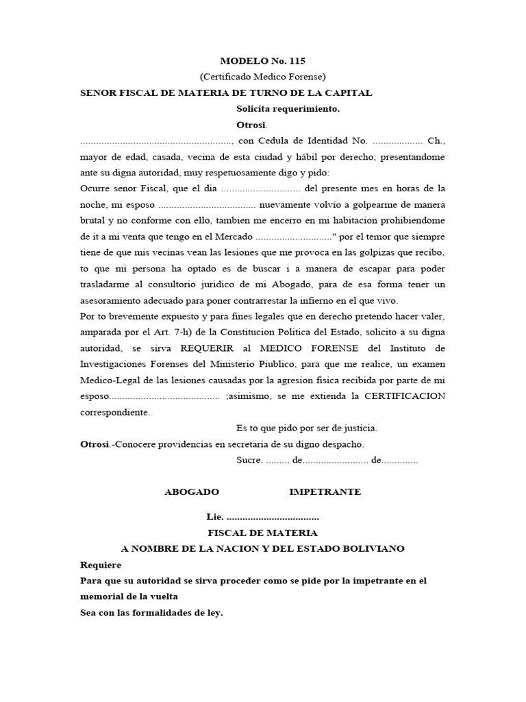 MODELO No 115 - FINAL | PDF | Documento de identidad | Fiscal