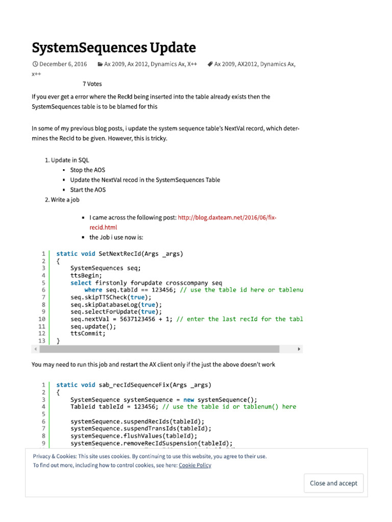 SystemSequences Update | PDF