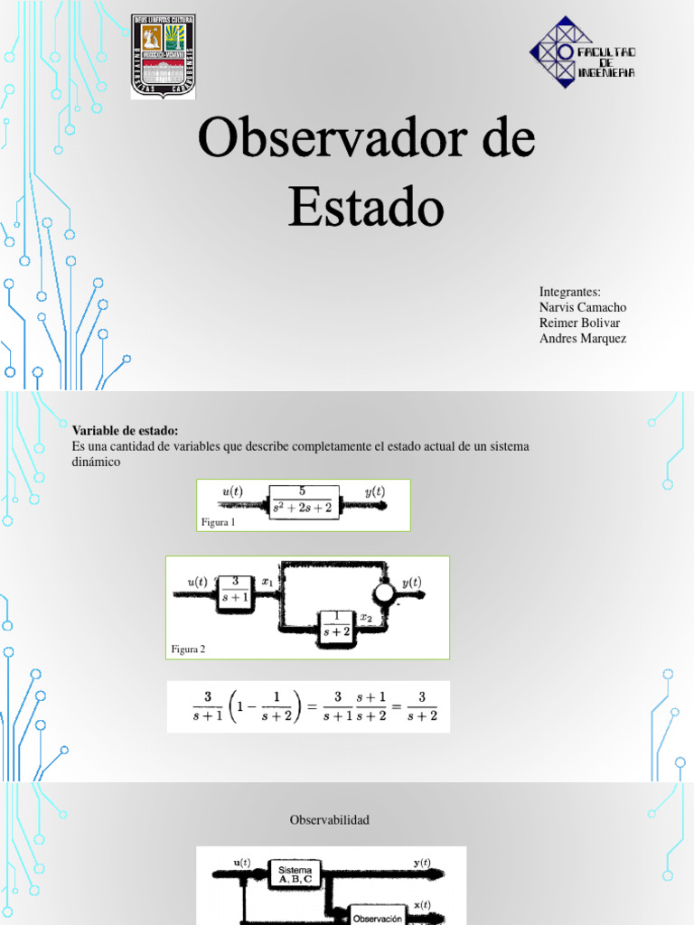 Observador de Estado Control III | PDF | Valores propios y vectores propios | Ecuaciones