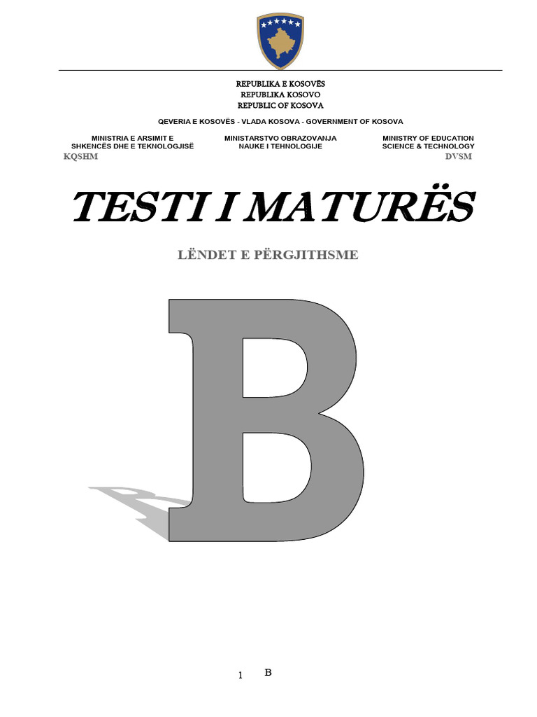 WP Contentuploads201305lendet e Pergjithshme B Qershor 2012 PDF | PDF