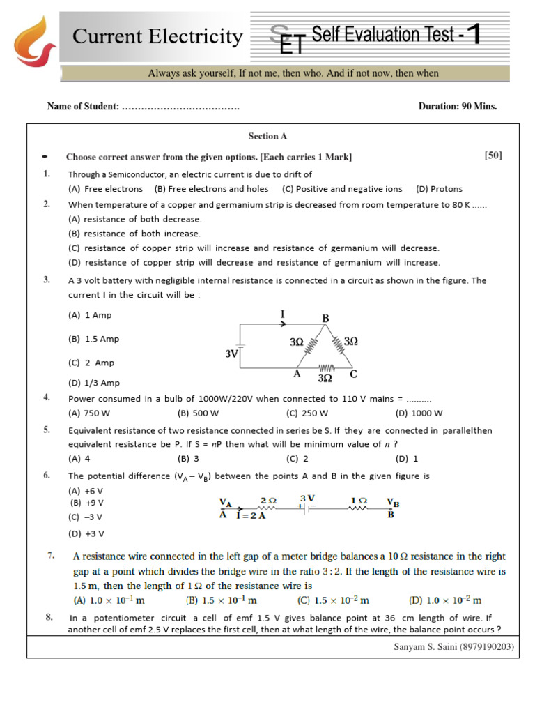 1 2 3 4 5 6 7 8 Merged | PDF | Electrical Resistance And Conductance | Electrical Resistivity ...