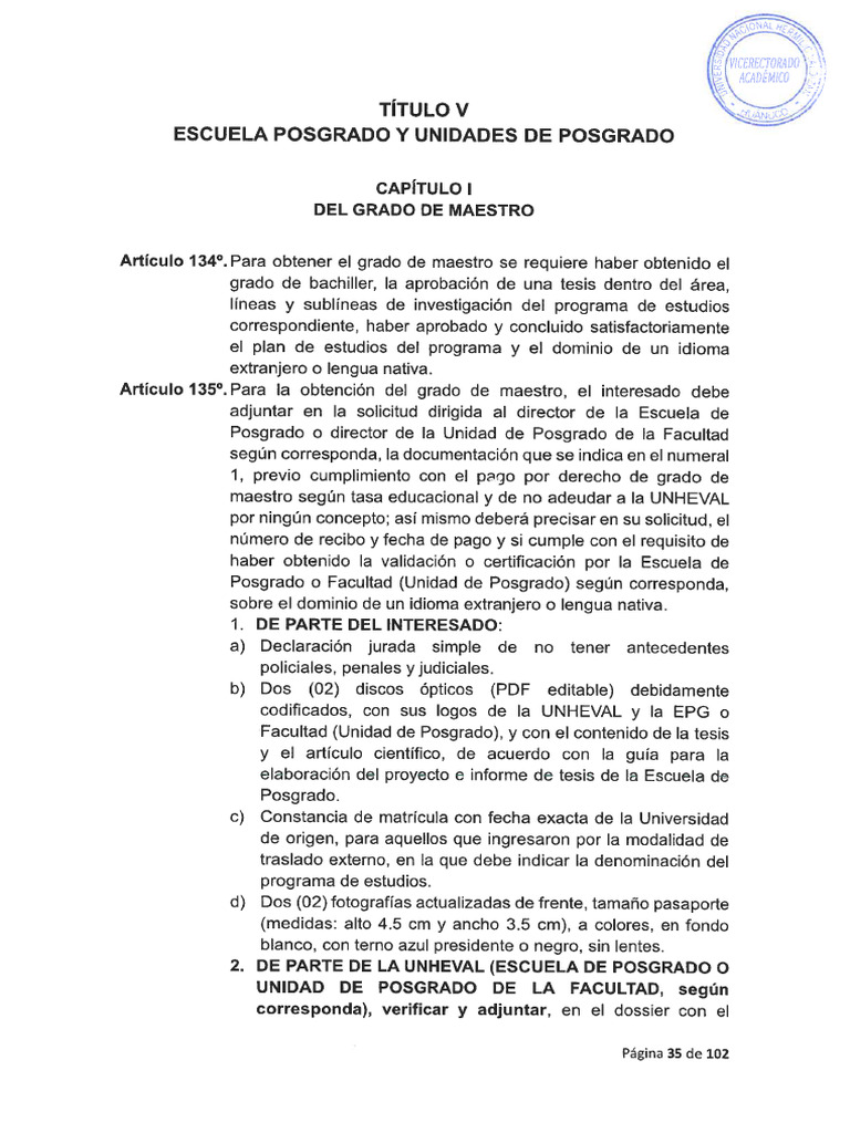 Reglamento de La Epg - Actualizado | PDF