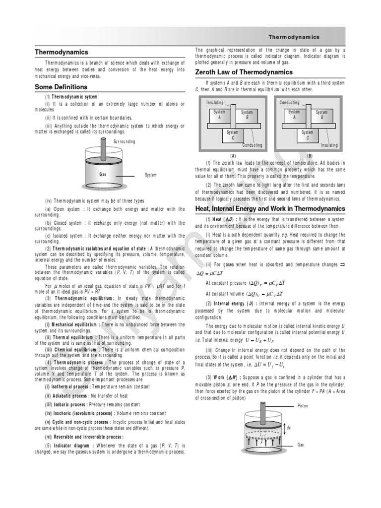 Understanding Thermodynamics Principles | PDF | Thermodynamics | Heat