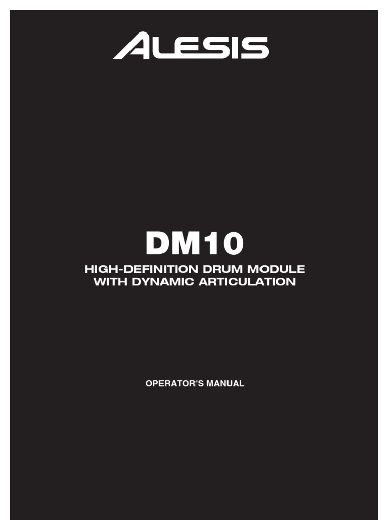 Alesis Dm10 Manual | PDF
