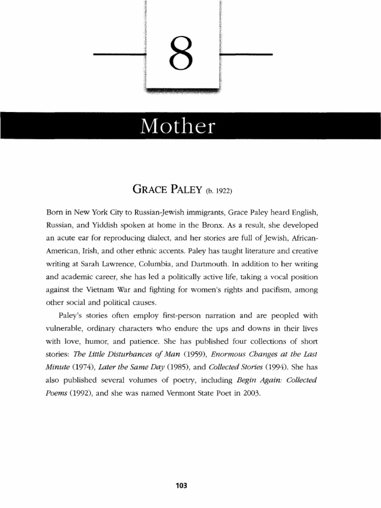 Mother by Grace Paley | PDF | Language Mechanics | Linguistics