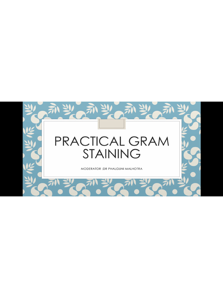 Gram Staining | PDF