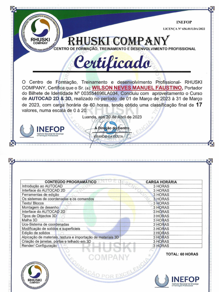 Certificado de AutoCAD | PDF