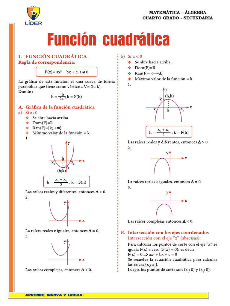 Función Cuadrática | PDF