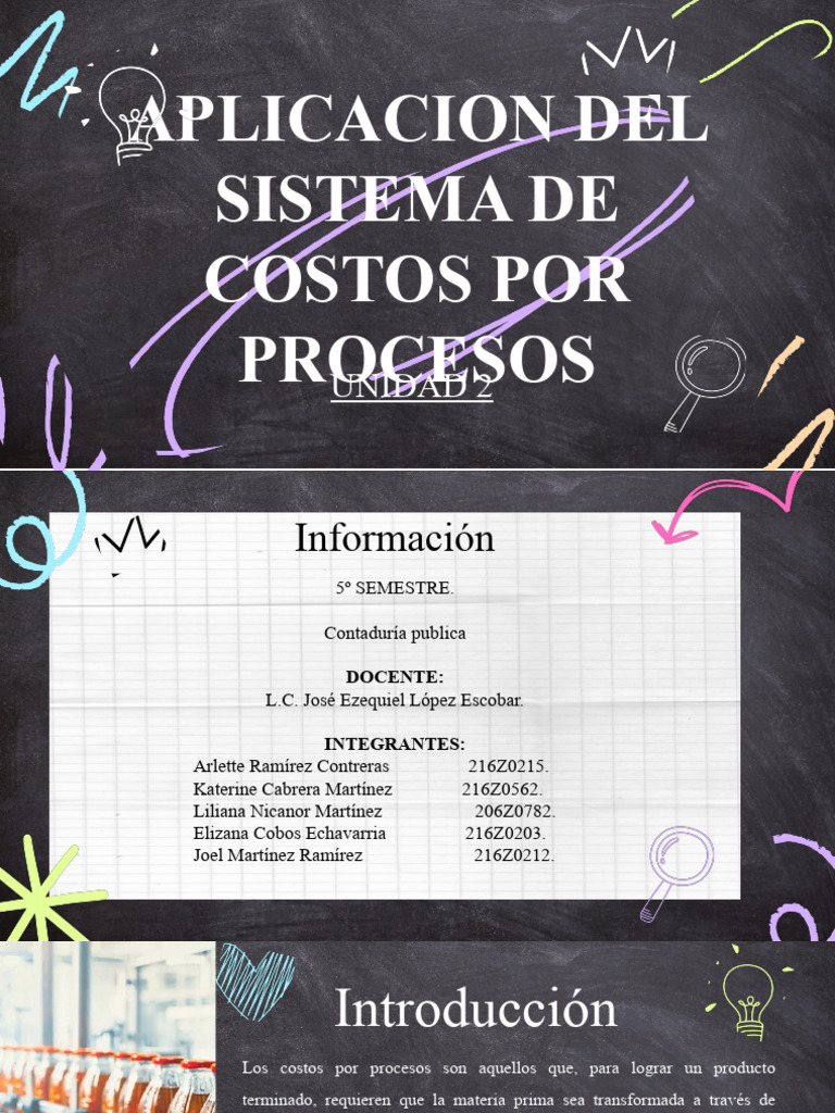 Ejercicio Sistema de Costos Por Procesos-equipo 2 | PDF