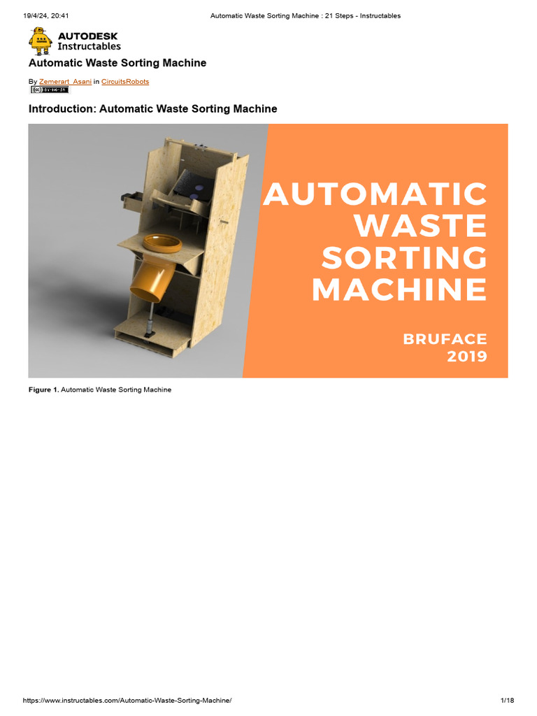 Automatic Waste Sorting Machine - 21 Steps - Instructables | PDF ...