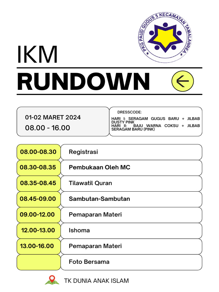 Flyer Rundown Ikm | PDF