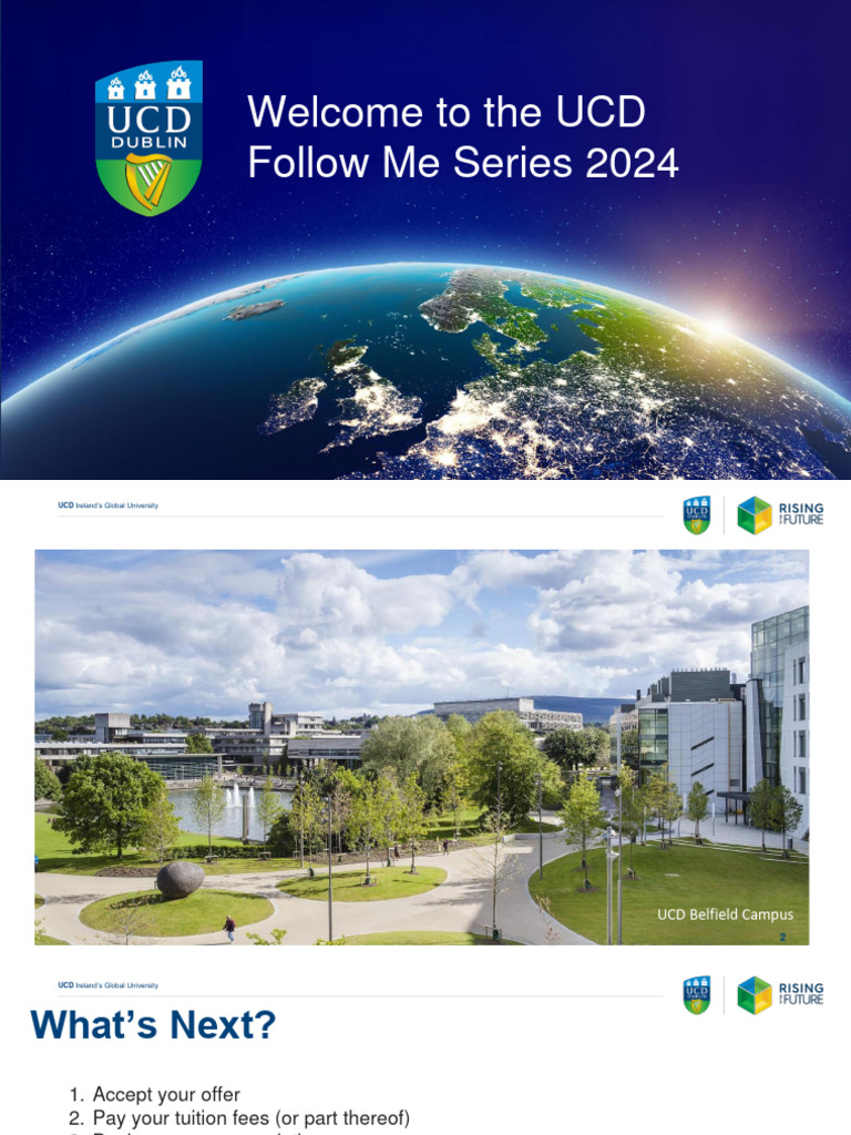 Follow The Path To UCD - Offer Holders Next Steps | PDF | Cost Of Living | Travel Visa