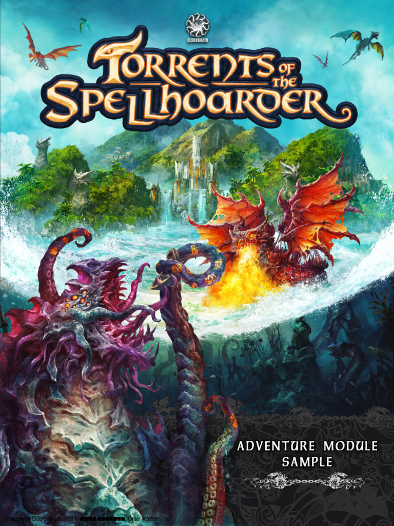Torrents of The Spellhoarder Adventure Module Sample | PDF