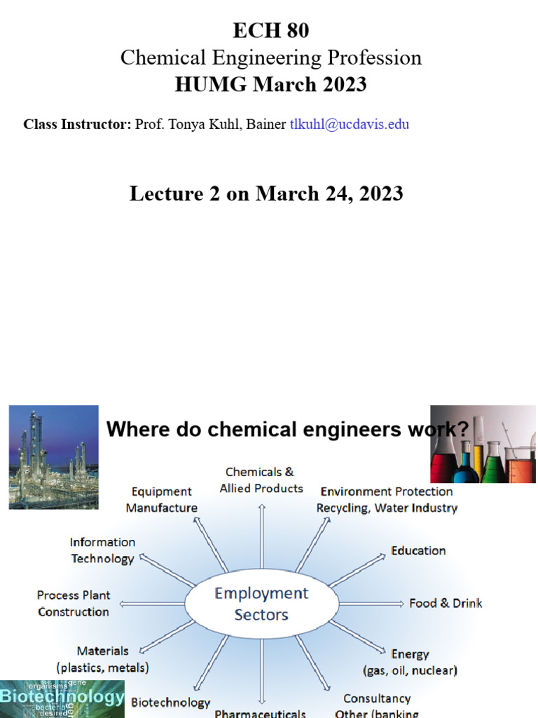 Lecture 2 Eng80 | PDF | Chemical Engineering | Engineering