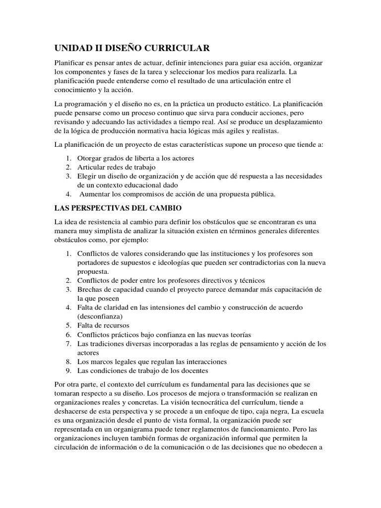 Unidad Ii Tipeada | PDF | Plan de estudios | Conocimiento