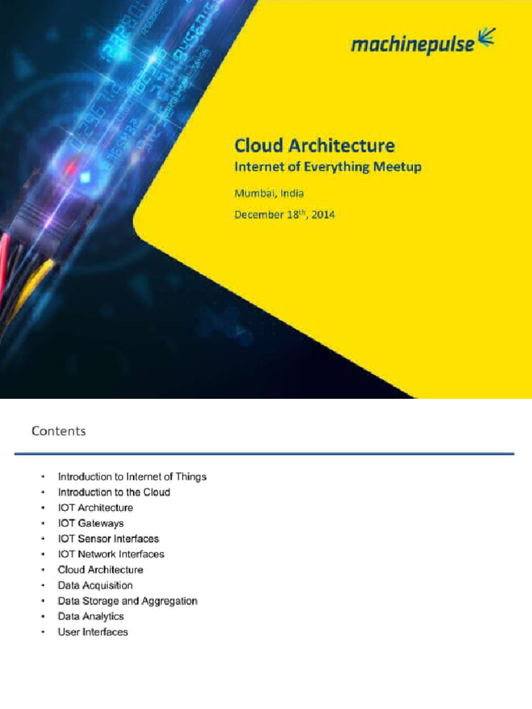 IOT With Cloud Architecture | PDF