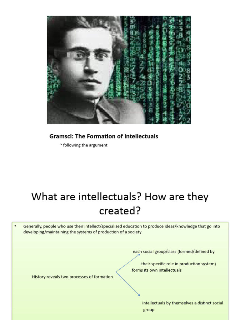 Gramsci PP T | PDF | Intellectual | Antonio Gramsci