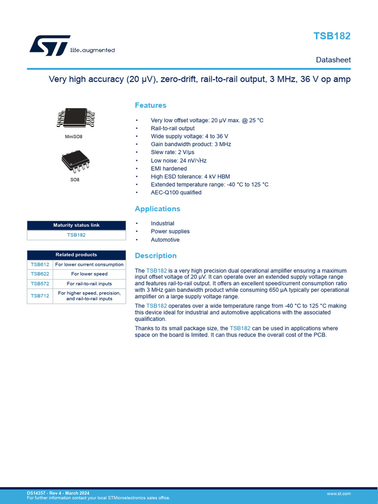 TSB 182 | PDF | Amplifier | Operational Amplifier