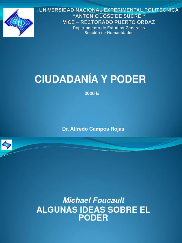 Foucault y El Poder | PDF | Michel Foucault | Educación en artes liberales