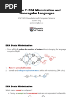 DFA Minimization Practice Problems | PDF | Algorithms | Algorithms And Data Structures