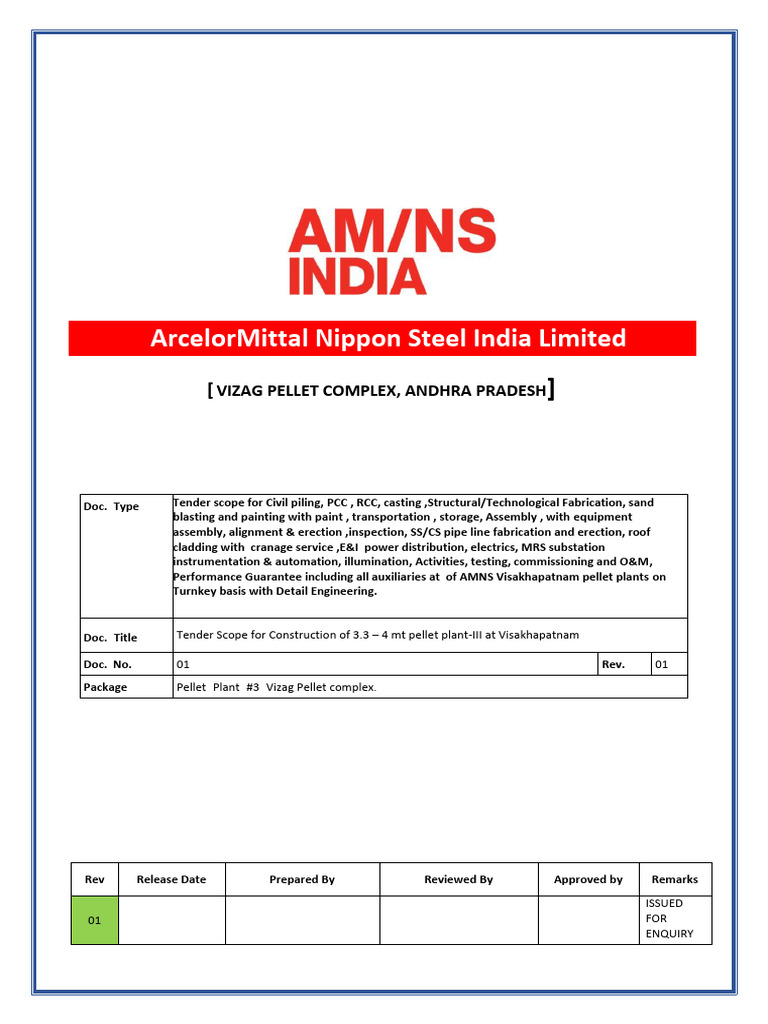 Execution - Construction Scope of work-PP-III R-2 | PDF | Deep ...