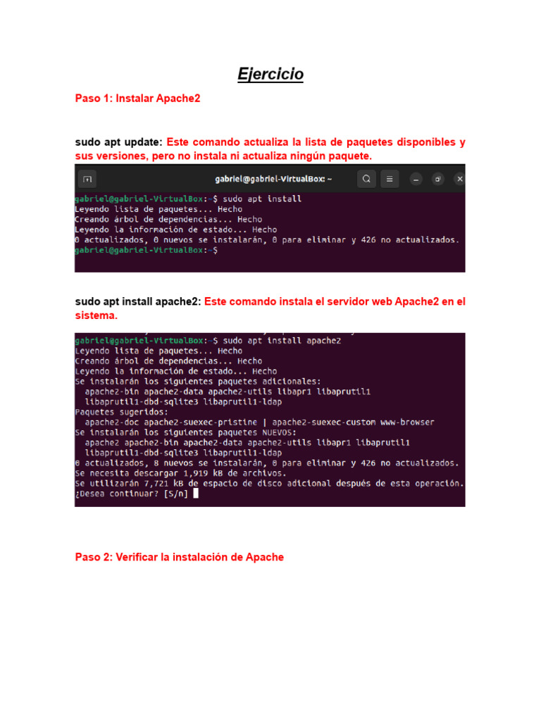 Ejercicio Apache2 | PDF | Red mundial | Internet y web
