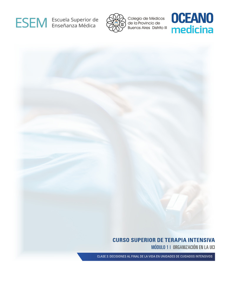 Clase 3 Decisiones Al Final de La Vida en Unidades de Cuidados Intensivos | PDF | Unidad de ...