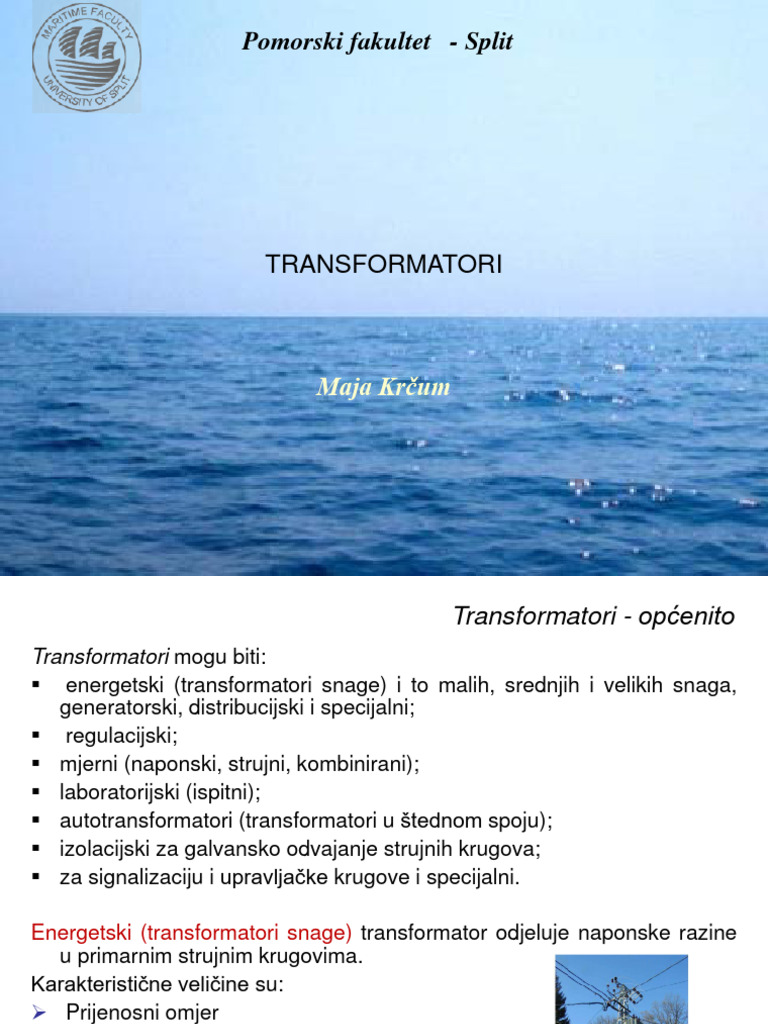 Dio 1 - Transformatori | PDF