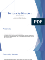 Personality Disorders Presentation | PDF