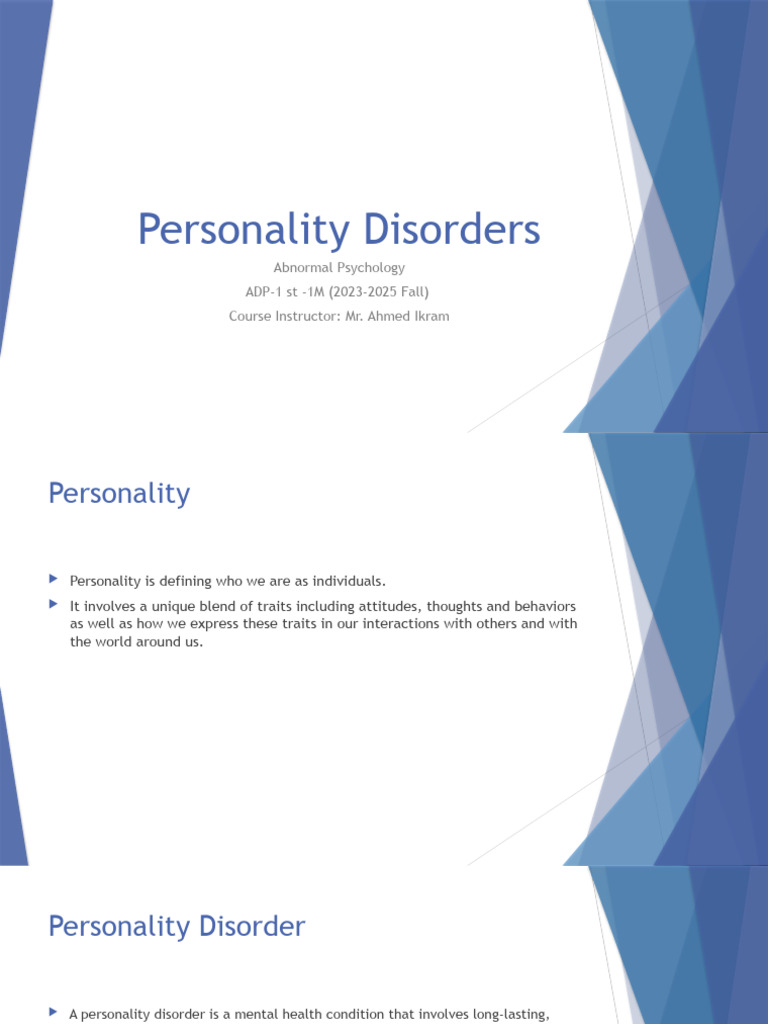 Understanding Personality Disorders | PDF | Personality Disorder ...