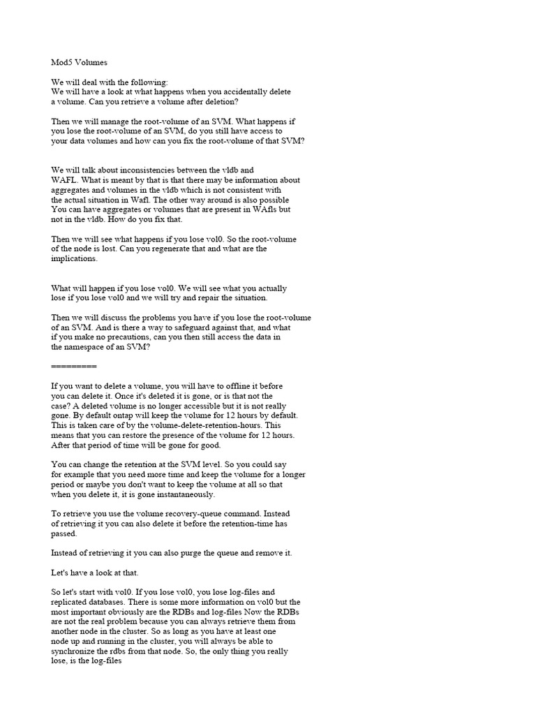 NetApp Volumes PDF | PDF | Booting | Computer Engineering