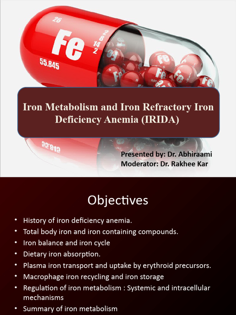 Iron Metabolism and Iron Refractory Iron Deficiency Anemia (Autosaved ...